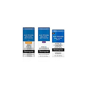 Neutrogena Ageless Intensives Anti-Wrinkle Retinol Cream with Hyaluronic Acid - Night Moisturizer Cream with Retinol, Vitamin E, Glycerin, Hyaluronic Acid, and Shea Butter, 1.4 oz