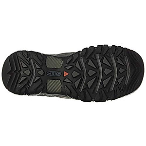KEEN Men's Targhee 3 Low Height Waterproof Hiking Shoes, Steel Grey/Captains Blue, 10