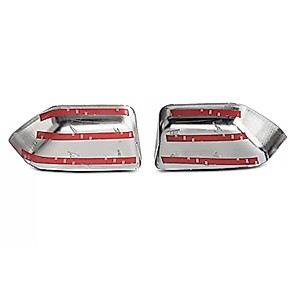 eLoveQ Chrome Top Half Side Mirror Cover Covers Compatible with 2015-2019 Ford F-150