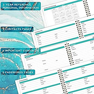 2023-2024 Monthly Planner/Calendar - Jul. 2023 - Dec. 2024, 18 Months Planner with Tabs & Note Pages, 9" x 11", Twin-Wire Binding and Two-Side Pocket, Perfect Organizer