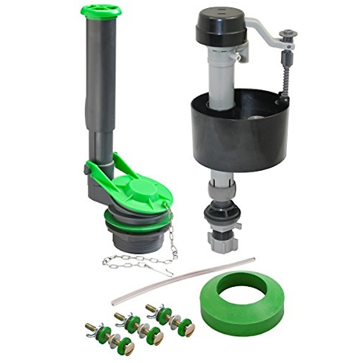 Plumb Pak, Gray/Green K830-16BX Universal Water Saving Tank Repair Kit for 2-Inch Flush Valve Toilets, Size