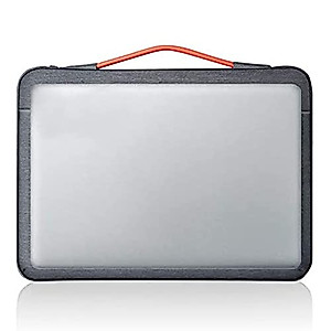LANDICI Laptop Sleeve Carring Case 15 15.6 Inch,360°Protective Waterproof Computer Cover Bag Compatible with MacBook Air 15,MacBook Pro 15/16 2021,16 Inch Dell Lenovo HP Acer Samsung Notebook,Grey