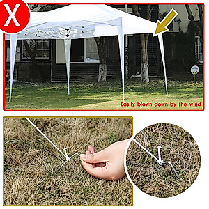 Gazebo Tent 10'x30' Canopy Tent Outdoor Gazebo Canopy Wedding Party Tent with 8 Removable Side Walls, White (10x30ft 8 Removable Sidewalls)