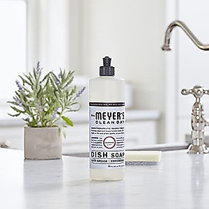 MRS. MEYER'S CLEAN DAY Liquid Dish Soap, Lavender Scent, 16 Ounce Bottle