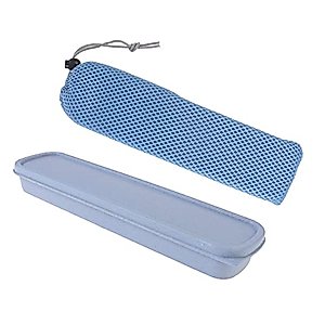 Cabilock Box Holder Net Color Cutlery Case Chopsticks Home for Bag Reusable Tableware Flatware Wheat Chopstick Outdoors Stationery Friendly Black Spoon Straw Fork Desktop Dinnerware