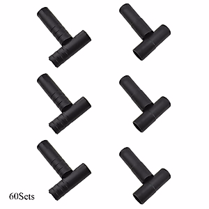 Hao Pro 5mm Diameter Plastic Brake Cable Cap and 4mm Shift Cable Cap Prevent Fraying Easily Replace Less Interference Bicycle Housing Ferrule Wire Crimp Black 60 PCS for Mountain Bike Road Bike