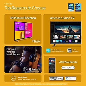 VIZIO 70-Inch V-Series 4K UHD LED Smart TV with Voice Remote, Dolby Vision, HDR10+, Alexa Compatibility, V705-J03, 2022 Model