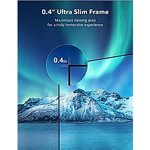 ALR Projector Screen, 100-inch UHD 16:9, Fixed Frame Projection Screen for Ultra-Short Throw Projector, ALR Screen Slim Edge for Home Theater, Boardroom, Easier to Assemble