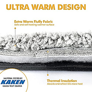 Self Warming Cat Bed Self Heating Cat Dog Mat 24 x 18 inch Extra Warm Thermal Pet Pad for Indoor Outdoor Pets with Removable Cover Non-Slip Bottom Washable