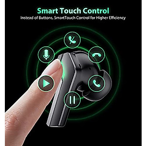 Bluetooth 5.3 Wireless Earbuds in-Ear Headphone for iPhone 14 Pro Max 13 Samsung Z Fold 4 Flip 3, Noise Cancelling Mic Bass Sound Sport Headset for iPad 10 Galaxy S23 S22 S21 Pixel 7 Pro 6 Oneplus 11