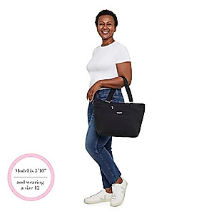 Baggallini womens Avenue Tote Top Handle Handbags, Midnight Blossom, One Size US