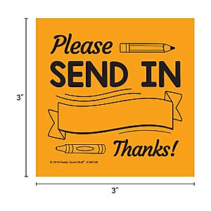 Really Good Stuff School-to-Home Sticky Note Reminders 6 Pack 600 Pages