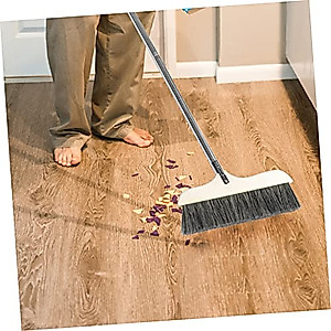 FOYTOKI Splicable Broom Trash Cleaning Telescopic Broom Floor Cleaning Broom Soft Broom Stand up Dustpan Soft Bristle Broom Garbage Broom Stick Indoor Broom Brooms Dust Broom Plastic