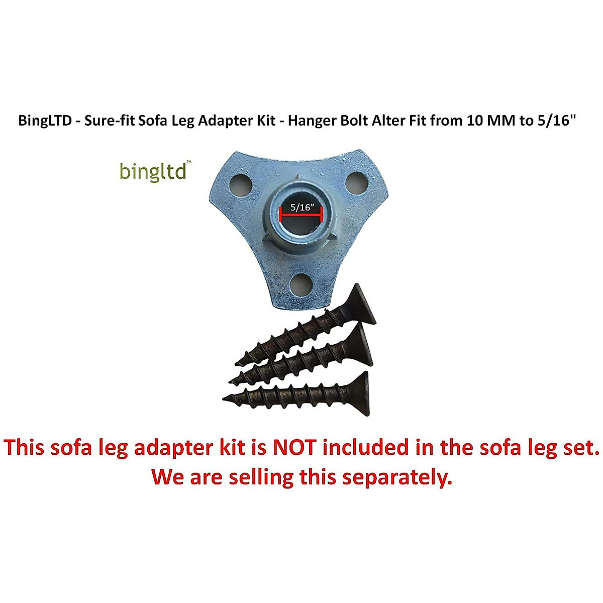 BingLTD - 8" Unfinished Profile Hardwood Sofa Leg - Set of 8 (P3145-UNF)