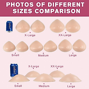 IVITA Silicone Bra Inserts Breast Enhancers Increase Cup Size Cleavage Enhancers Pads Push Up Breast Cups for Bikini Swimsuit