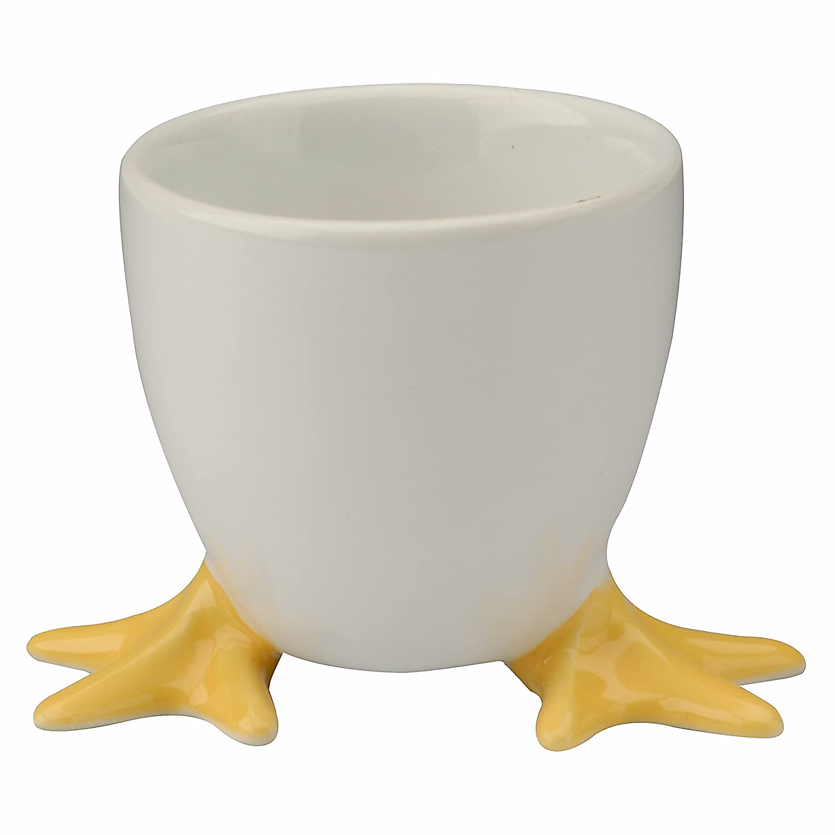 BIA 4-Piece Chicken Feet Egg Cups, 5 x 5 x 5 cm, Yellow, 4 Set