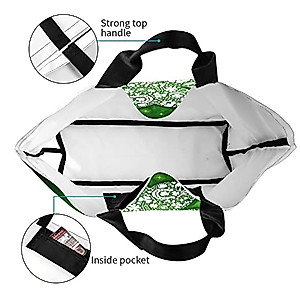 Gelxicu Green Clover Shoulder Tote Bags St Patrick Casual Bag Cute Shoulder Handbags Shopping Bags