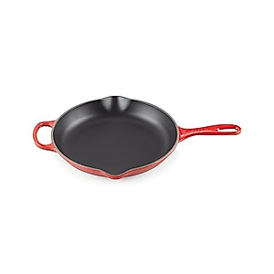 Le Creuset Enameled Cast Iron Signature Iron Handle Skillet, 10.25" (1-3/4 qt.), Cerise