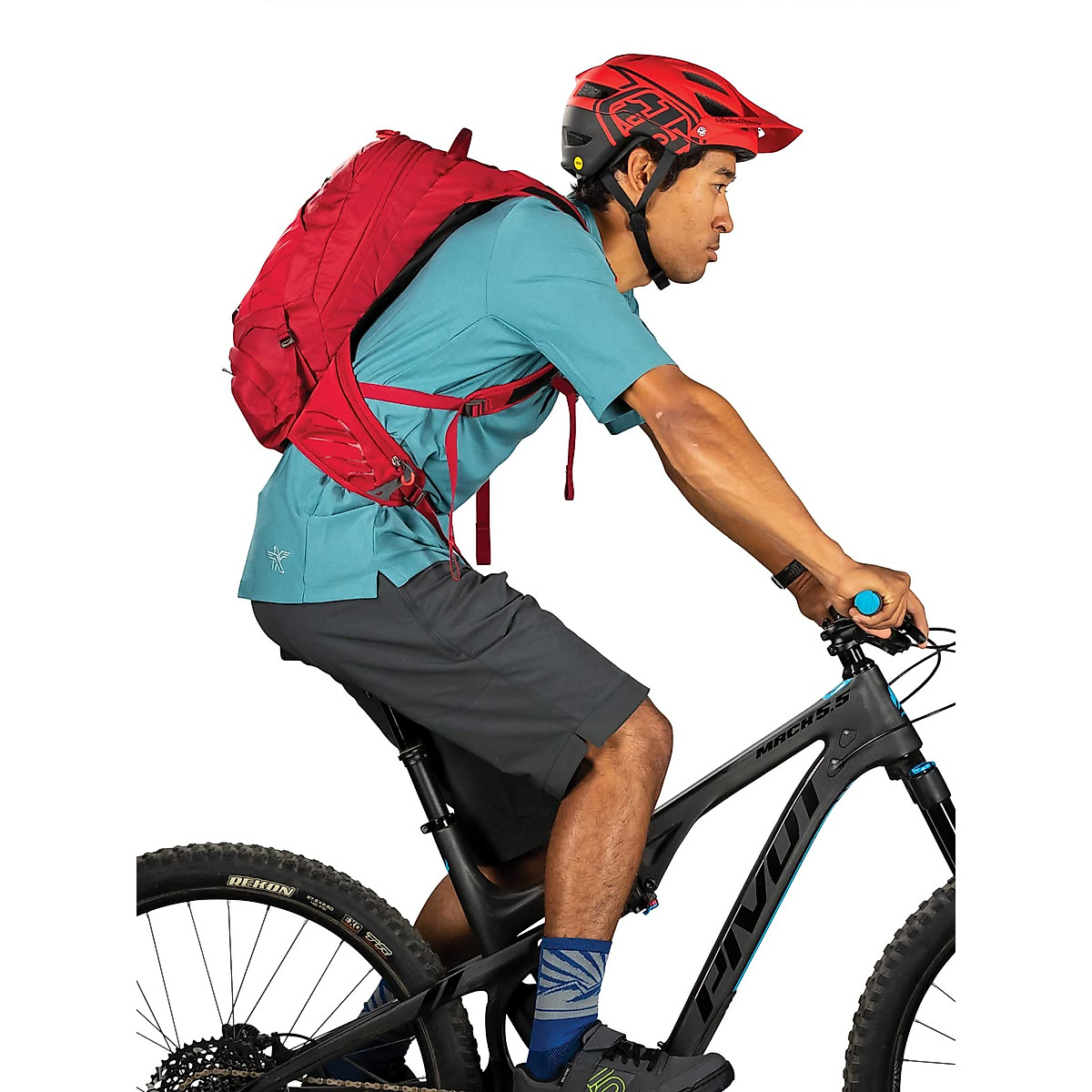 Osprey Raptor 10L Men's Biking Backpack with Hydraulics Reservoir, Black