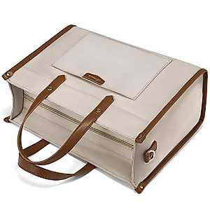 LOVEVOOK Lunch Bag Women Fashion,Lightweight Large Capacity Insulated Lunch Box for Office Work Picnic,Nude-Apricot,M