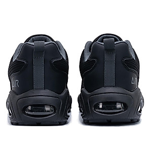 PERSOUL Mens Air Running Shoes Lightweight Breathable Athletic Tennis Gym Jogging Sneakers AllBlack Size 11