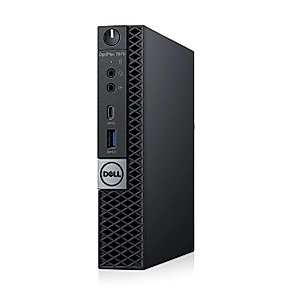 Dell OptiPlex 7070 Micro Desktop Intel Core i7 9th Gen i7-9700T Eight Core 256GB SSD 16GB Windows 10 Pro (Renewed)