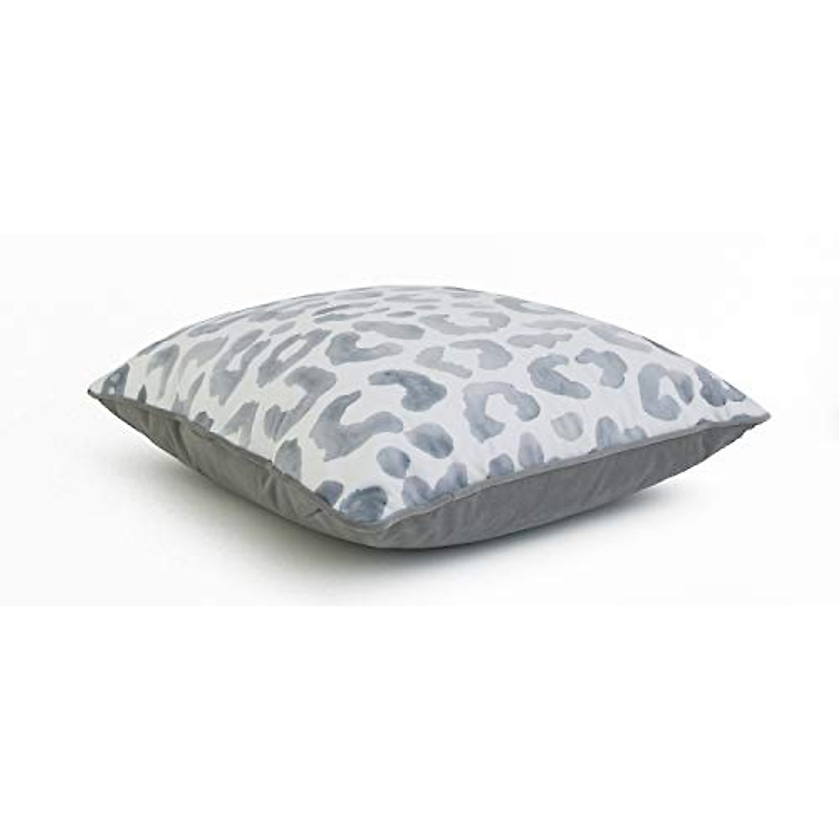 Thro by Marlo Lorenz Miron Cheetah Velvet Throw Pillow, 20" x 20", Gray