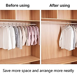200Pcs Clothes Hanger Connector Hooks, 4 Colors of Space Saving Clothes Hanger Connector Hooks, Hangers Space Saving, Hanger Space Saving for Heavy Duty Plastic Closet Hanger Hooks