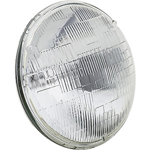 Round Sealed Beam Headlight Bulb, 12 Volt 7 Inch