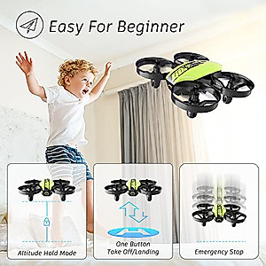 UDI U46 Mini Drone for Kids 2.4Ghz RC Drones with Auto Hovering Headless Mode Nano Quadcopter, Lime