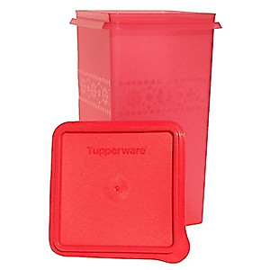 Tupperware Cracker Keeper Saltine Saver Container in Watermelon Red
