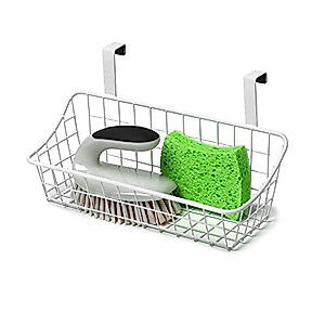 Spectrum Diversified Grid Storage Basket, Small, White