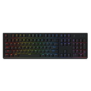 Tesoro Gram Spectrum Low Profile G11SFL Blue Mechanical Switch Single Individual Per Key Full Color RGB LED Backlit Illuminated Mechanical Black Gaming Keyboard TS-G11SFL B (BL)