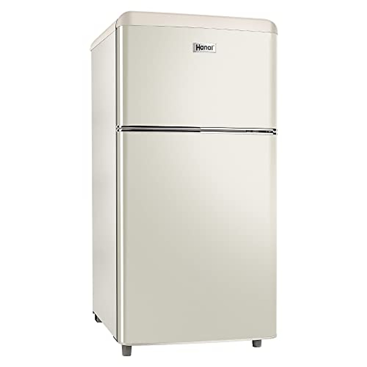 WANAI 3.2 Cu.Ft Mini Fridge with 2 Doors, Mini Fridge with Freezer, 40 dB Quiet, 7-Settings Mechanical Thermostat, Small Refrigerator for Bedroom Office, Dorm or Garage,Cream