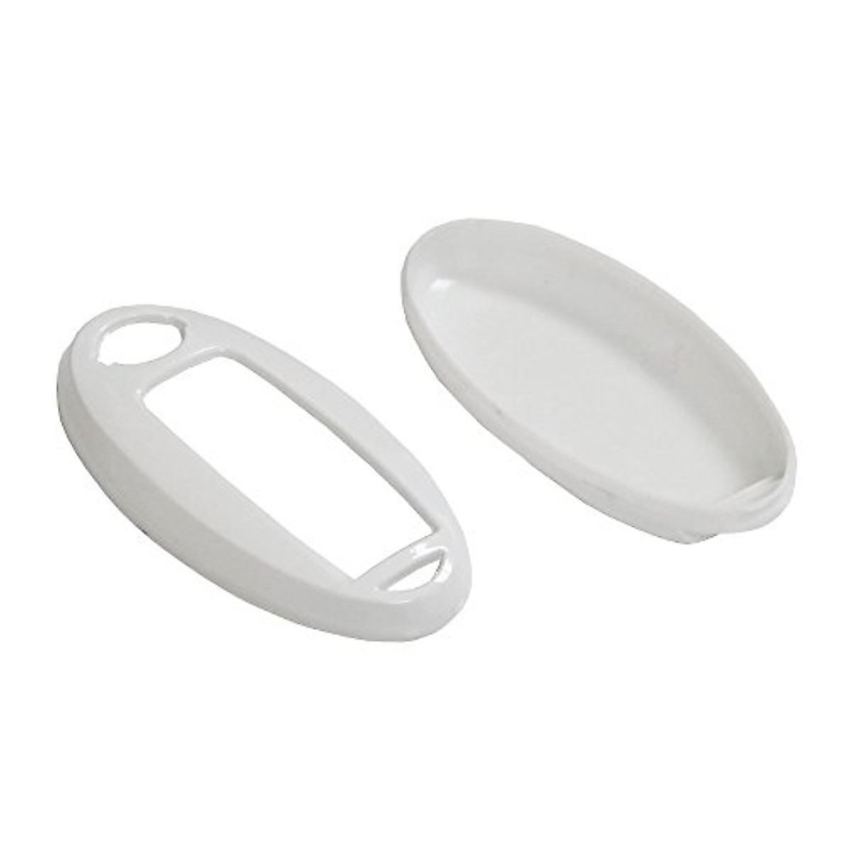 iJDMTOY (1) Exact Fit Gloss Metallic White Smart Key Fob Shell Compatible with Nissan Armada Rogue GT-R Murano Pathfinder Sentra Leaf Titan (4-Button only)