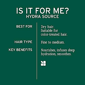 Biolage Hydra Source Conditioning Balm | Hydrates, Nourishes & Detangles Dry Damaged Hair | Moisturizing | Sulfate-Free | For Medium To Coarse Hair | Deep Conditioning | 1.7 Fl. Oz