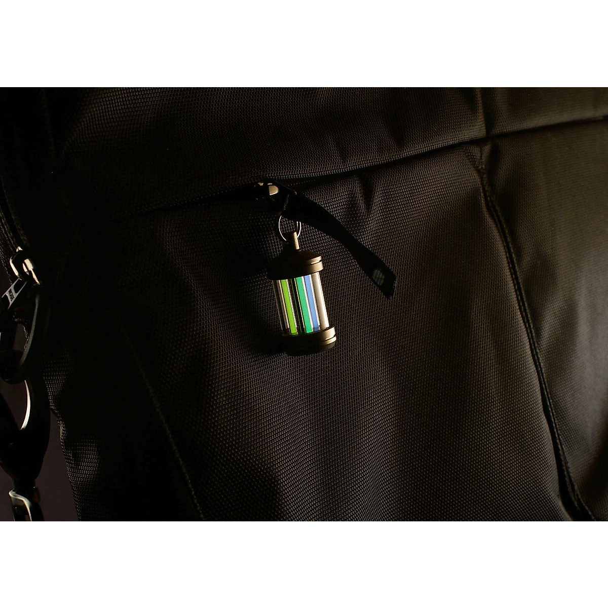 TEC-T323-3W Isotope Reactor Fob - Titanium Tritium Lantern - Accepts 3mm x 23mm Tritium Vials - Camping Accessories - Gifts for Men - Glow in the Dark Keychain Accessories - Survival Gear - Cool Stuff