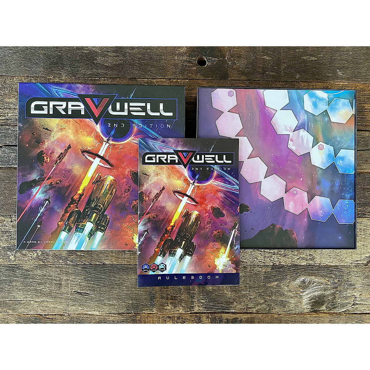 Renegade Game Studios Gravwell 2nd Edition, Escape a Black Hole, 2-6 players, Ages 10+, Playing time 30-45 minutes