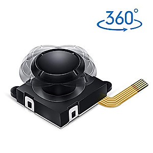 Joystick Kit,Joycon Drift Repair Kit,3D Replacement Joystick Analog Thumb Stick with Thumb Stick Caps,Y Screws,Joysticks,Y Tri-Wing Screwdriver,Cross Screwdriver,Tweezers(13pcs)