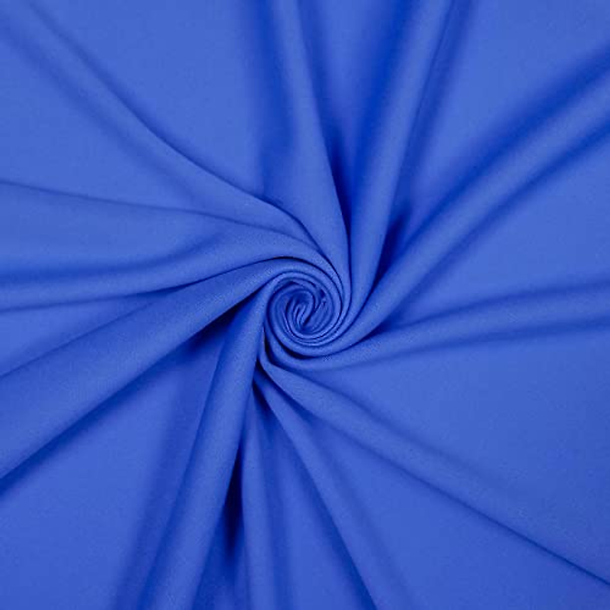 Texco Inc 60" Wide Solid Interlock Lining 100% Polyester Knit 2 Way Stretch/Apparel, Home/DIY Fabric, Party Decoration, Blue 65 2 Yards