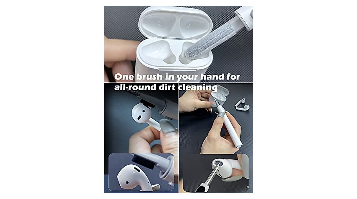 Bluetooth Earbuds Cleaning Pen - 3-in-1 Multi-Purpose Cleaner Kit