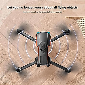 Drone with Camera, Drone With 4K HD Fpv Camera Remote Control Toys Gifts For Boys Girls, Toy Easy to Play, With Altitude Hold Headless Mode One Key Start Speed, 3D Flip (Black)