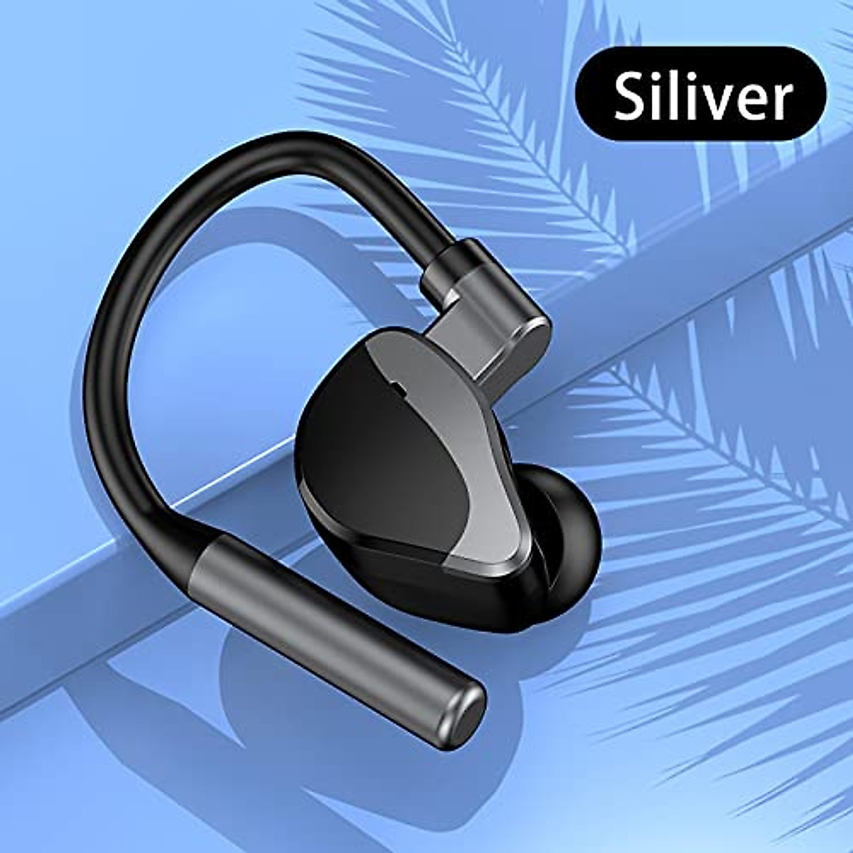 Crazypig Single Touch-Control Headset - Wireless Bluetooth 5.2 TWS-Headphones with Noise Cancelling Mic, Car Driving in Ear Earbuds 14 Days Standby Time, IPX5 Waterproof Earbuds, Black