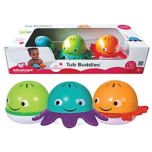 Edushape Bath Pals 3 Pack Toddler Bath Tub Bathtime Pool Water Toys for 18 Months Above