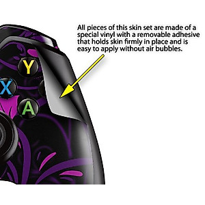 WraptorSkinz Decal Style Vinyl Skin Wrap compatible with XBOX One Original Wireless Controller Twisted Garden Purple and Hot Pink - (CONTROLLER NOT INCLUDED)
