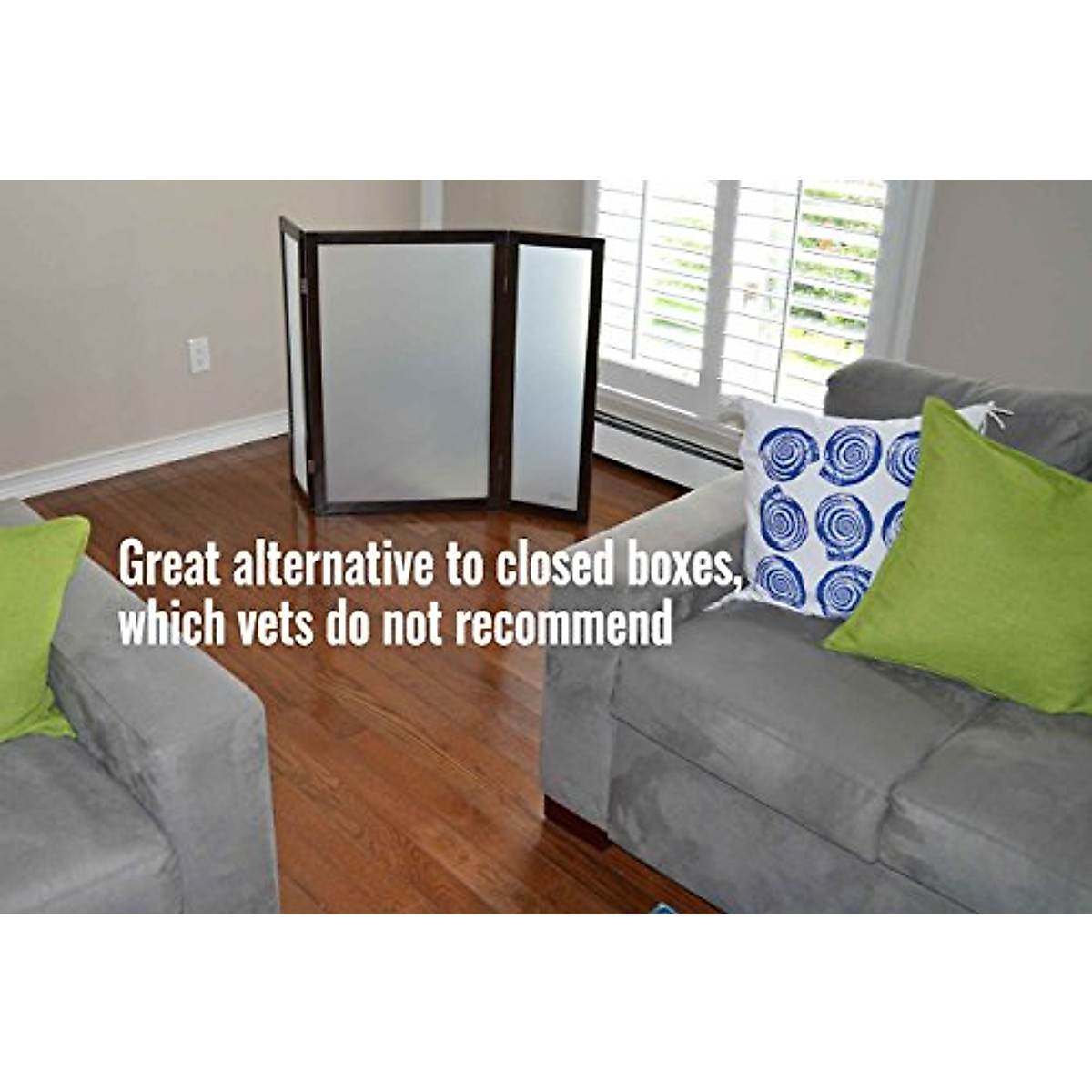 PetFusion ModestCat Litter Box Privacy Screen (3' tall; 4' wide). Cat litter box furniture best for your cat's health