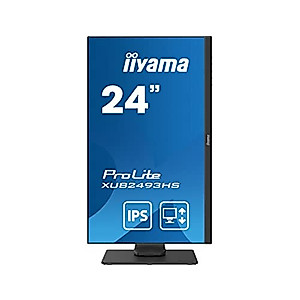 iiyama 24 ETE IPS-Panel, 1920x1080, 13cm Height Adj. Stand, W126364580 (13cm Height Adj. Stand, Pivot, 4ms, 250 cd/mý, Speakers, VGA, HDMI Prolite XUB2493HS-B4, 61 cm (24),)
