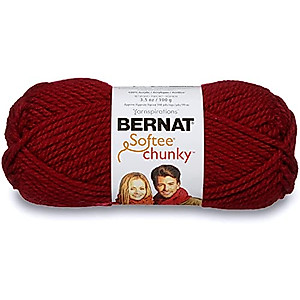 Bernat Softee Chunky Yarn, 3 Pack, Wine