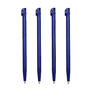 4Pcs Plastic Stylus Pen Game Console Screen Touch Pen Replacement for 2DS Tactil Game Console Accessories (4 pcs Blue)
