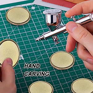 10Pcs Brass Laser Engraving Blanks Challenge Coin Blanks 40mm Diameter with Acrylic Protection Box for Personalized DIY Gift for Birthday Holidays Travel Commemorative Collection